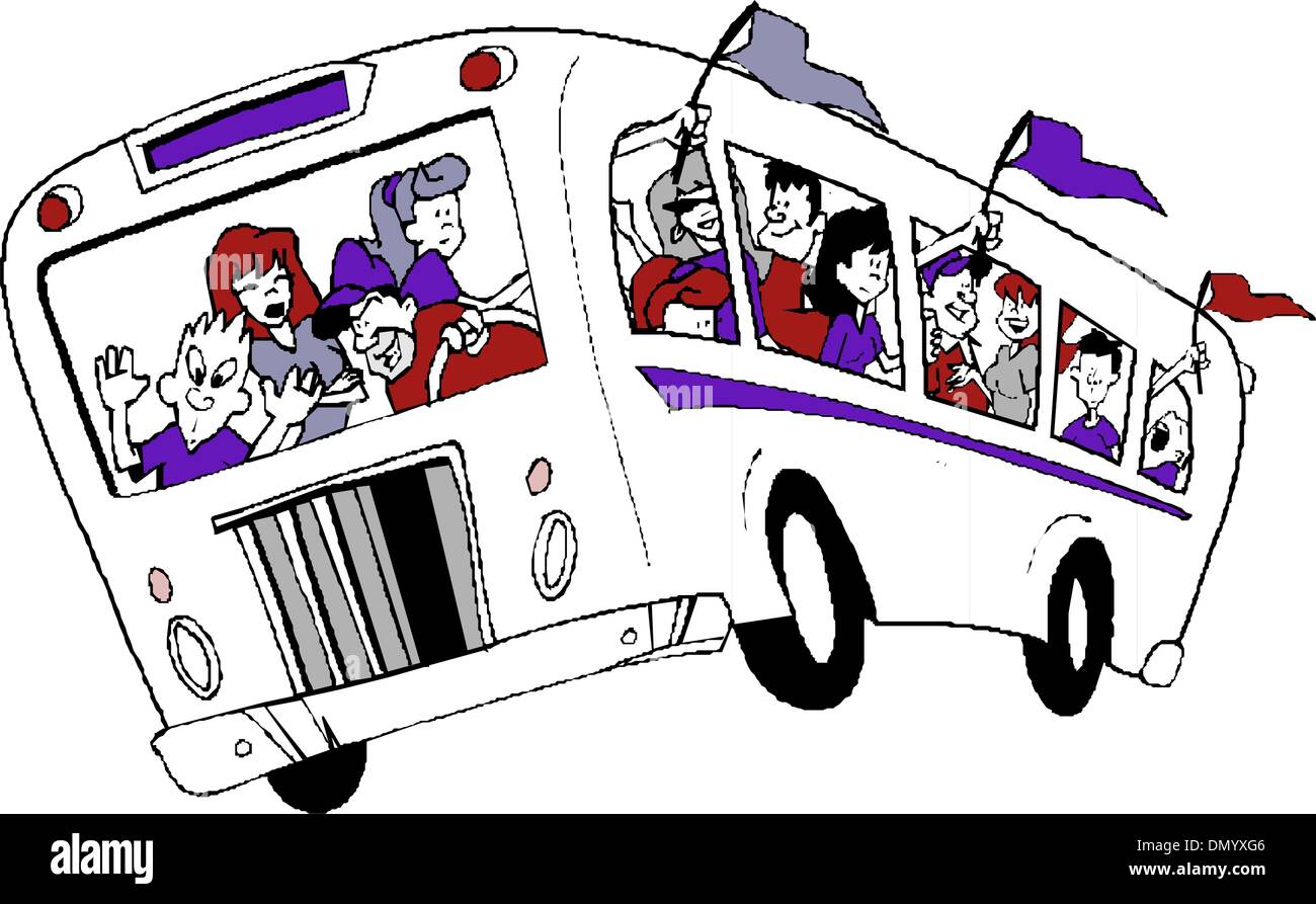 Public transportation riders Stock Vector Images - Alamy