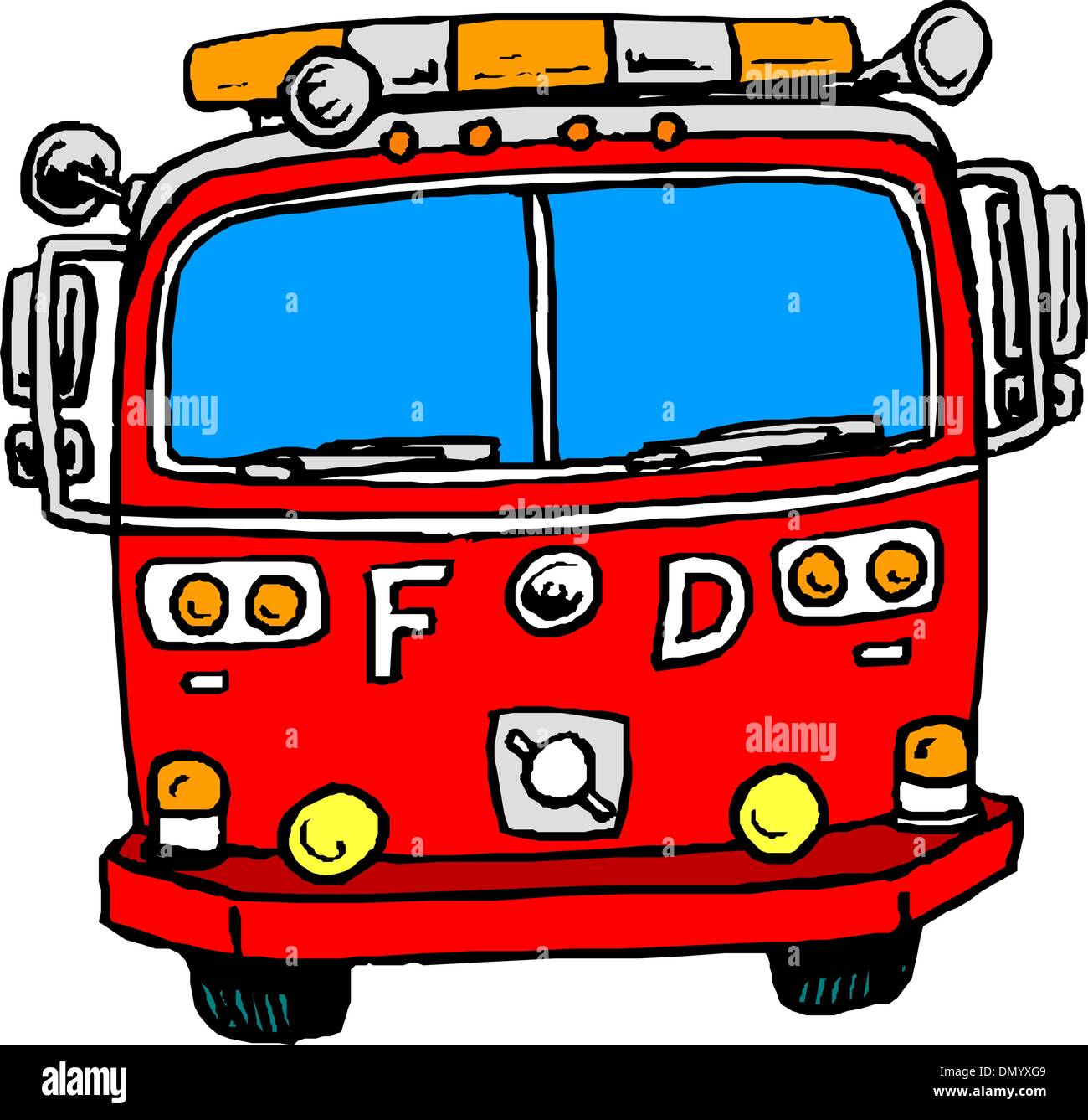 Fire engine ladder Stock Vector Image & Art - Alamy