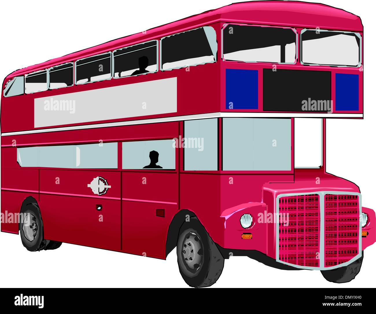 Red double-decker bus Stock Vector Image & Art - Alamy