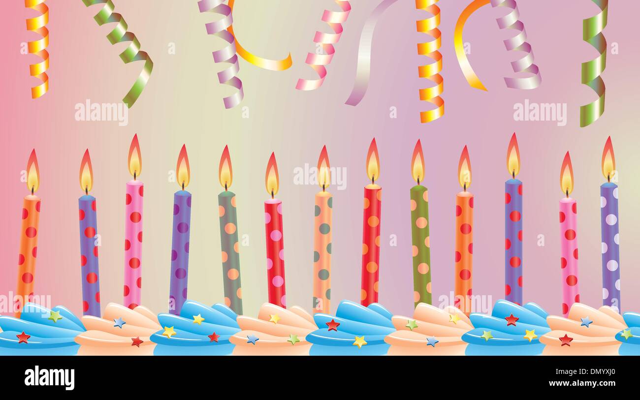 vector birthday candles Stock Vector Image & Art - Alamy