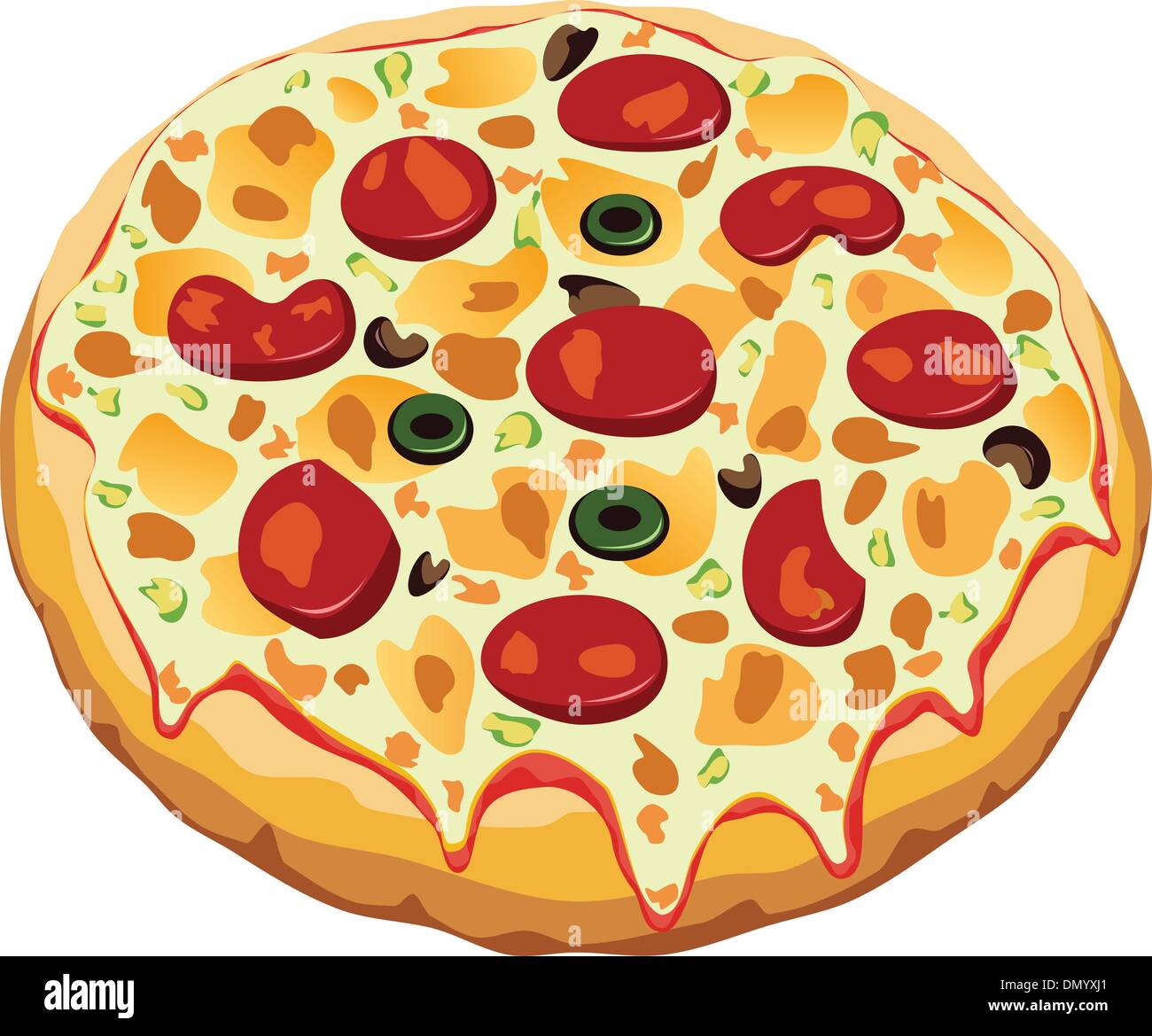 vector italian pizza Stock Vector Image & Art - Alamy