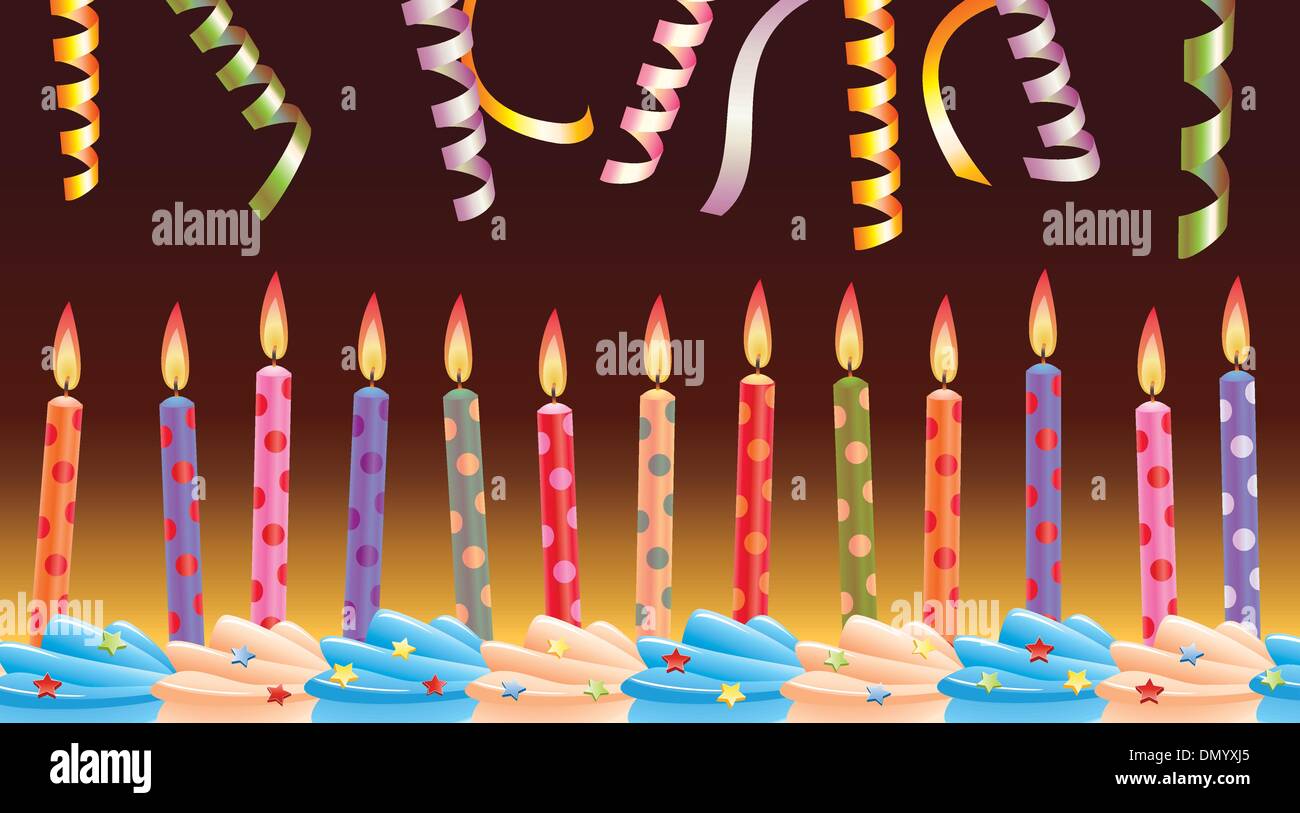 vector birthday candles Stock Vector Image & Art - Alamy