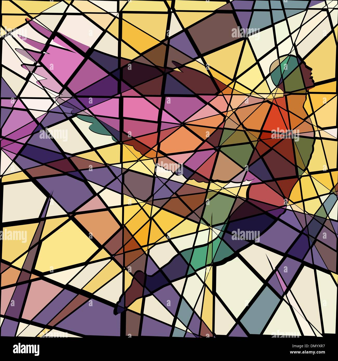 Flying man illustration hi-res stock photography and images - Alamy