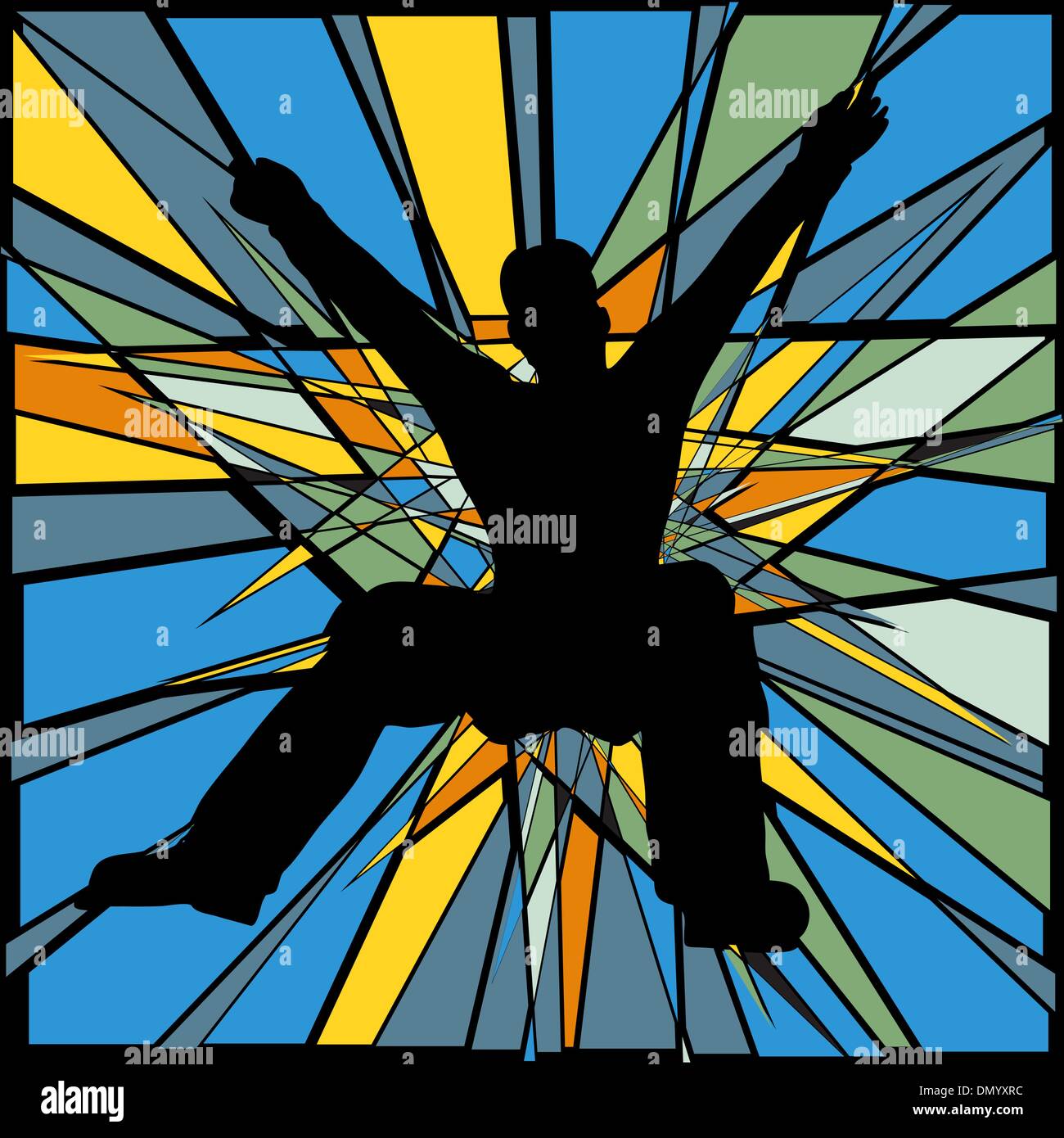 Jumping vectors hi-res stock photography and images - Alamy