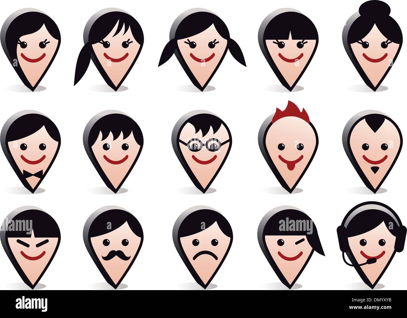Diversity avatar vector vectors hi-res stock photography and images - Alamy