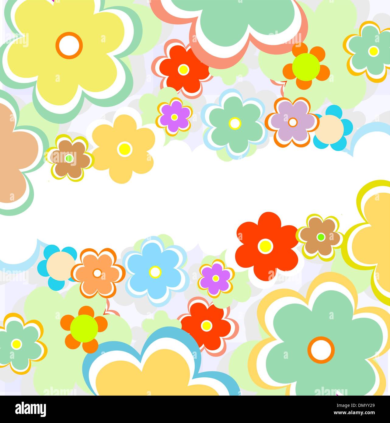 vector beautiful flower background art Stock Vector Image & Art - Alamy