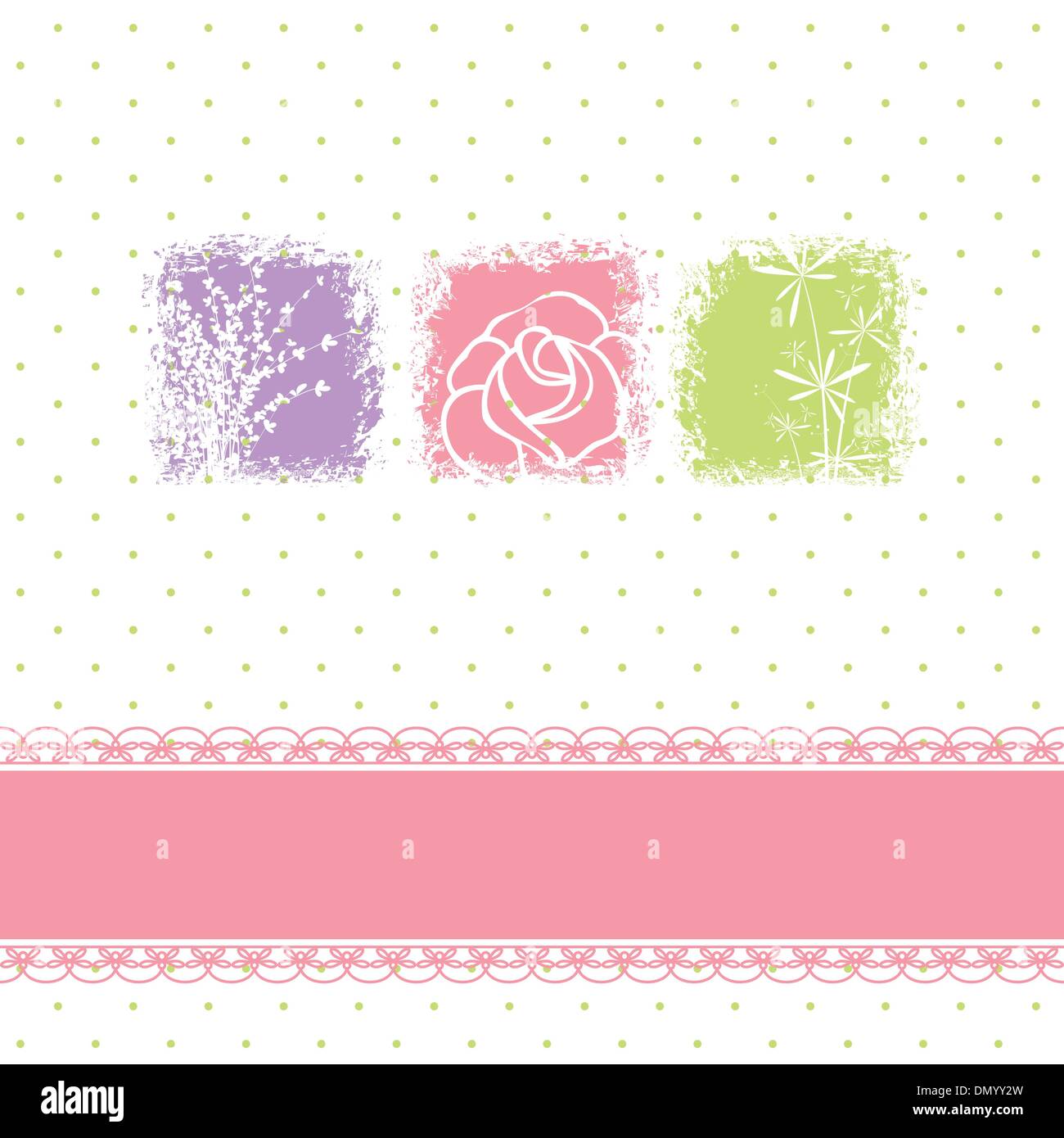 Colorful flowers illustration Cut Out Stock Images & Pictures - Alamy