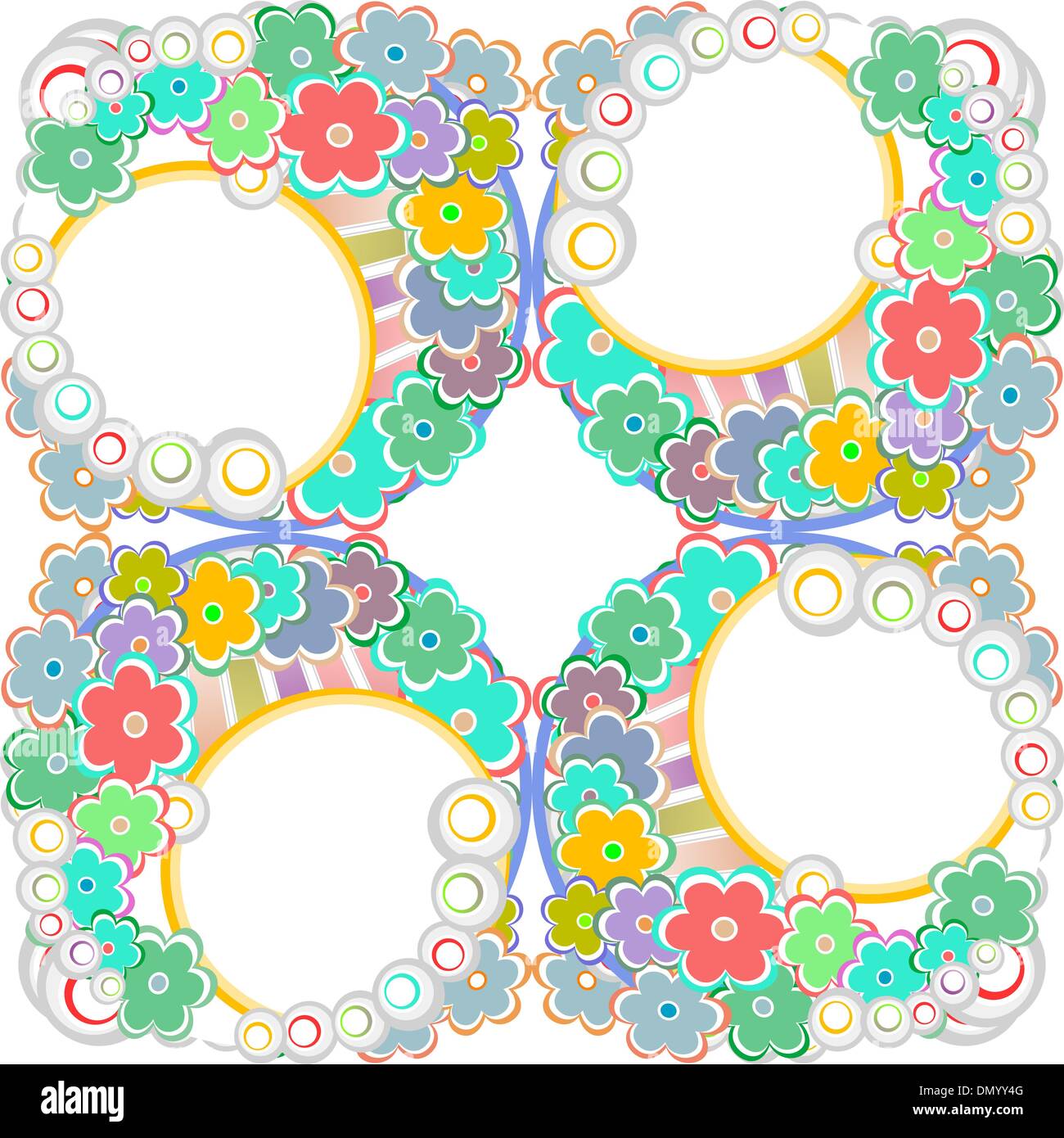 Abstract flowers background Stock Vector Image & Art - Alamy