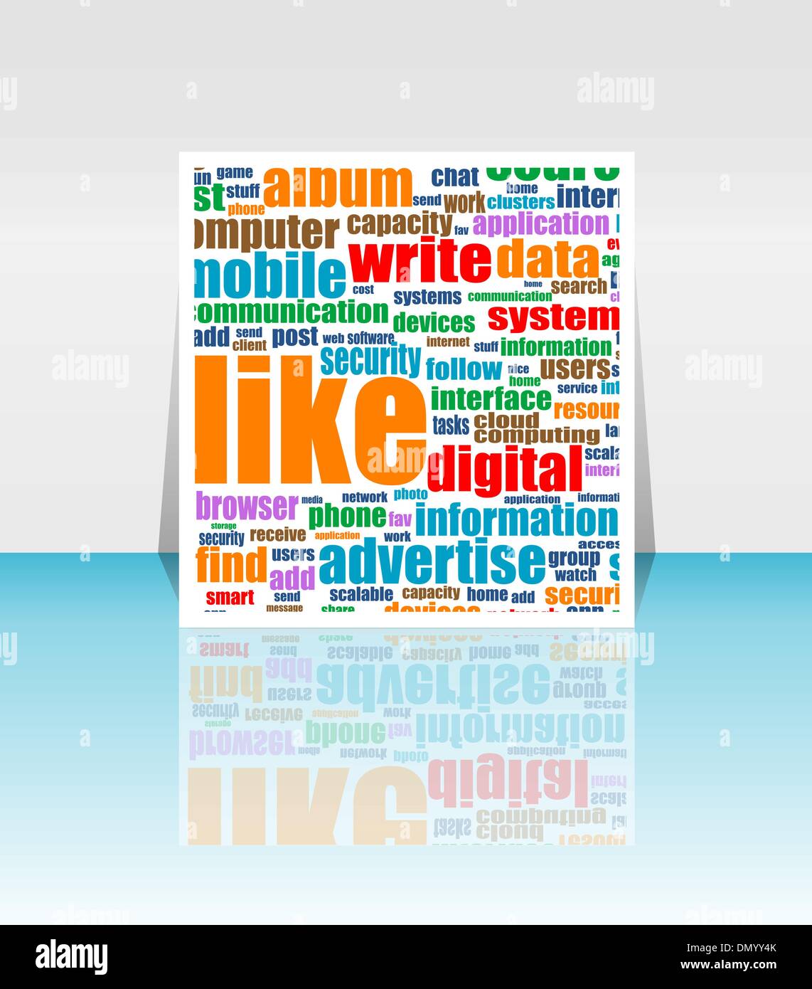 Social media Marketing - Word Cloud - Flyer or Cover Design Stock ...