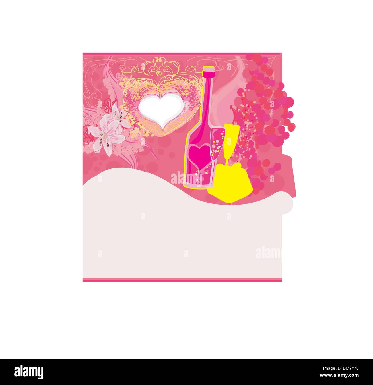 Wedding invite invitation menu Cut Out Stock Images & Pictures - Alamy