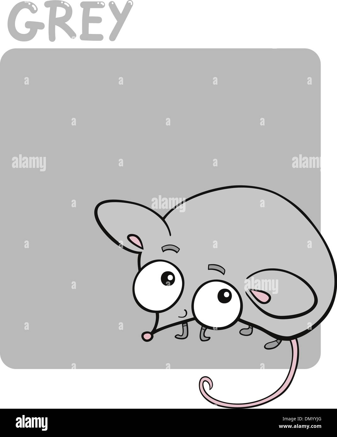 Color Grey and Mouse Cartoon Stock Vector Image & Art - Alamy