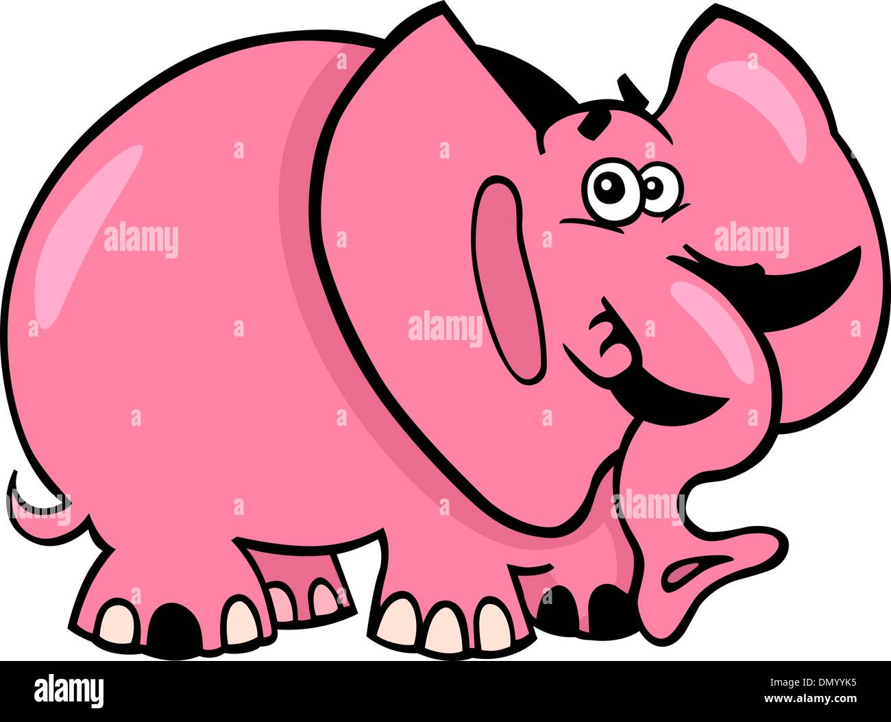 Pink Elephant Cartoon Stock Vector Image & Art - Alamy