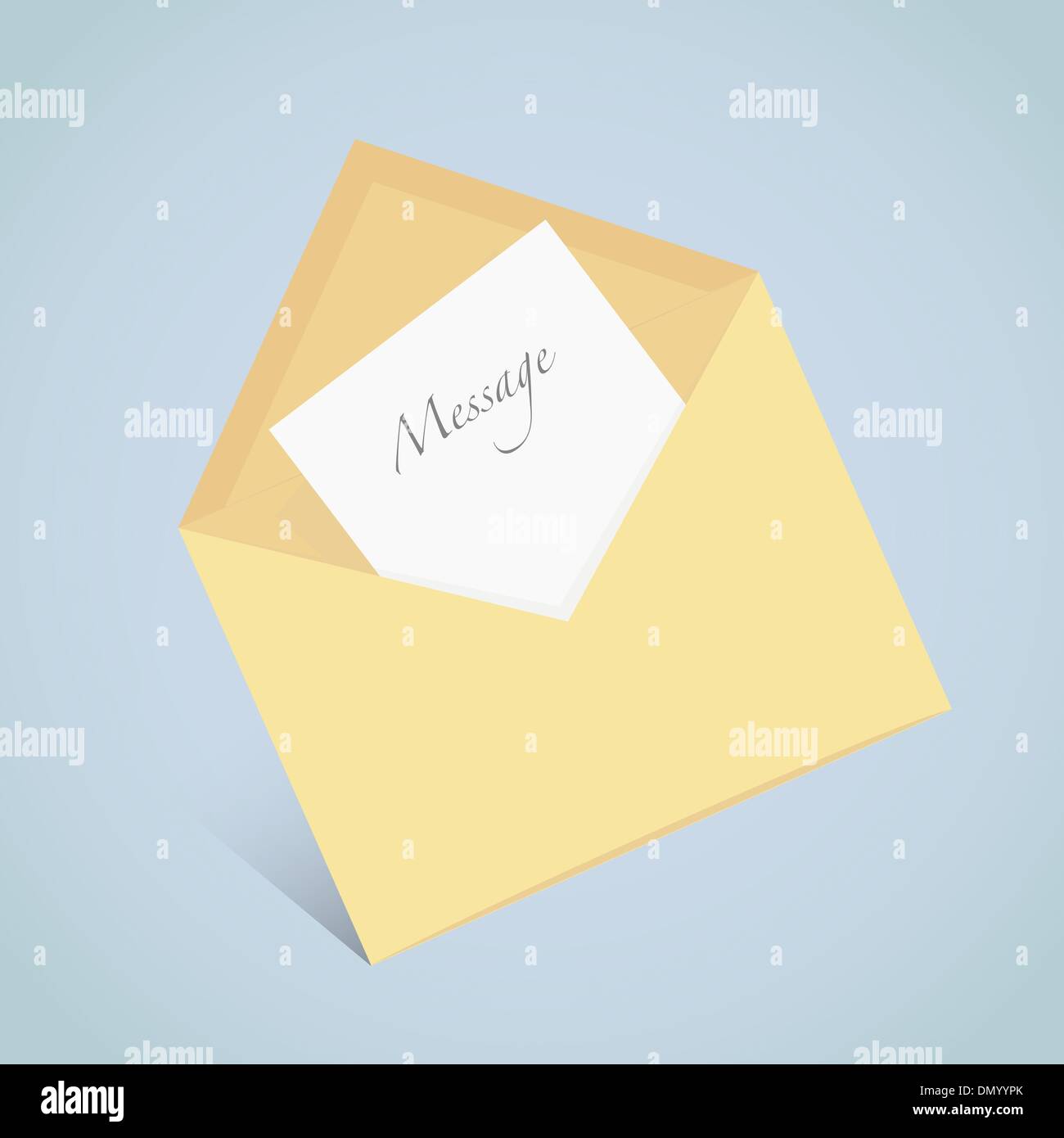Open yellow envelope blank paper hi-res stock photography and images ...