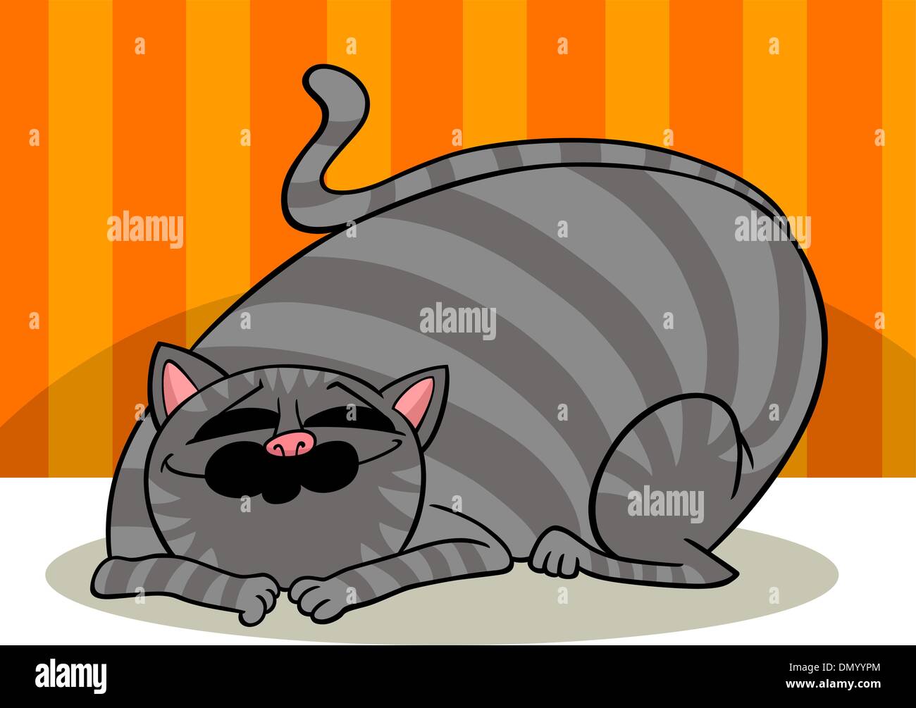tabby fat cat cartoon Stock Vector Image & Art - Alamy