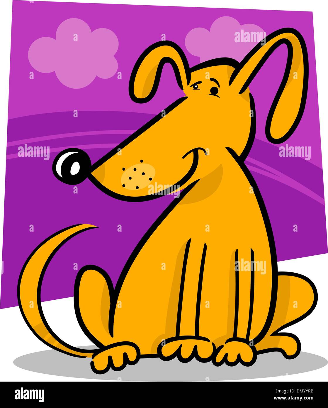 cartoon doodle of funny dog Stock Vector Image & Art - Alamy