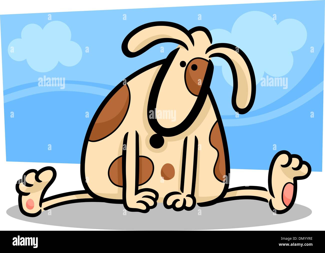 Cartoon doodle illustration cute spotted Stock Vector Images - Alamy