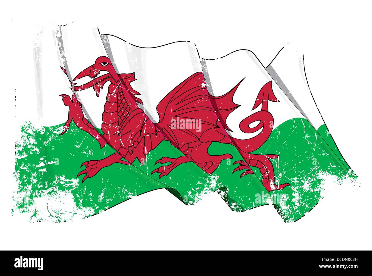 Welsh red dragon wales Cut Out Stock Images & Pictures - Alamy