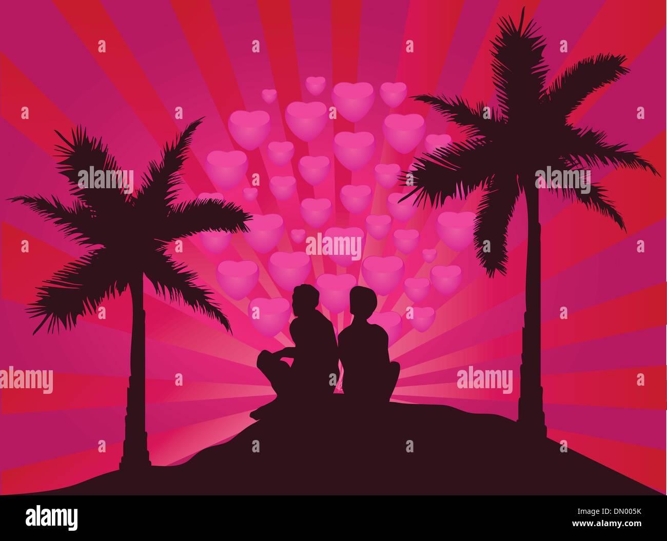 Couple hug cuddling love Stock Vector Images - Alamy