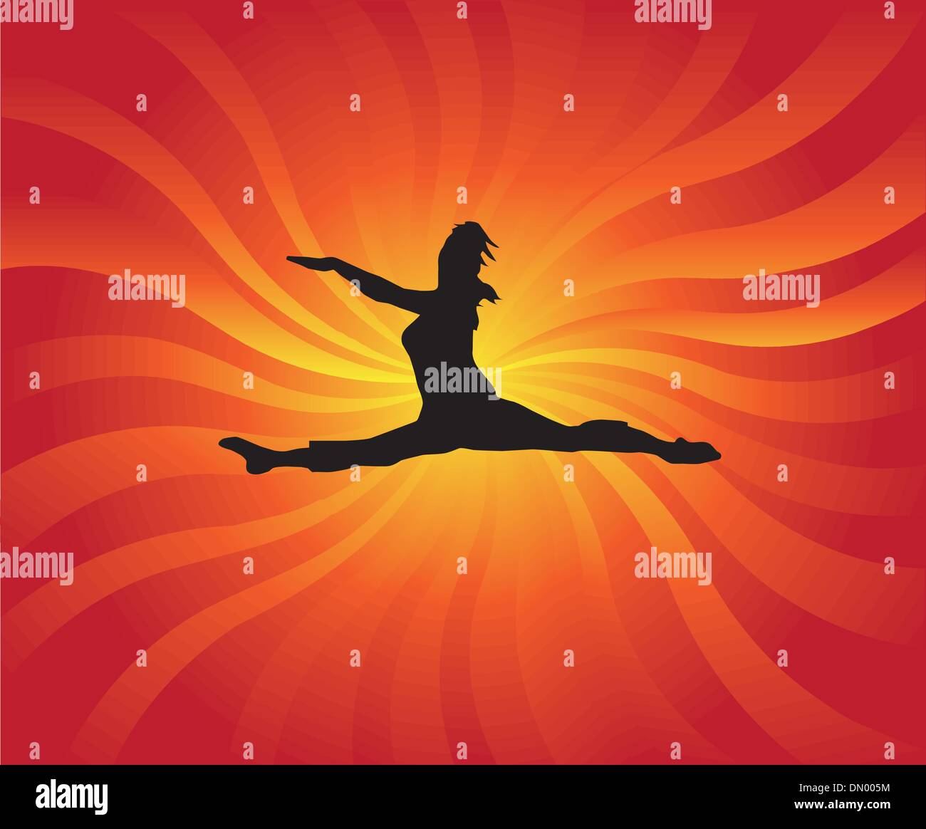 Ballet dancer woman urban Stock Vector Images - Alamy
