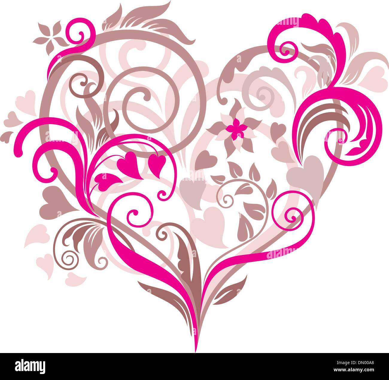 Beautiful background with heart Stock Vector Image & Art - Alamy