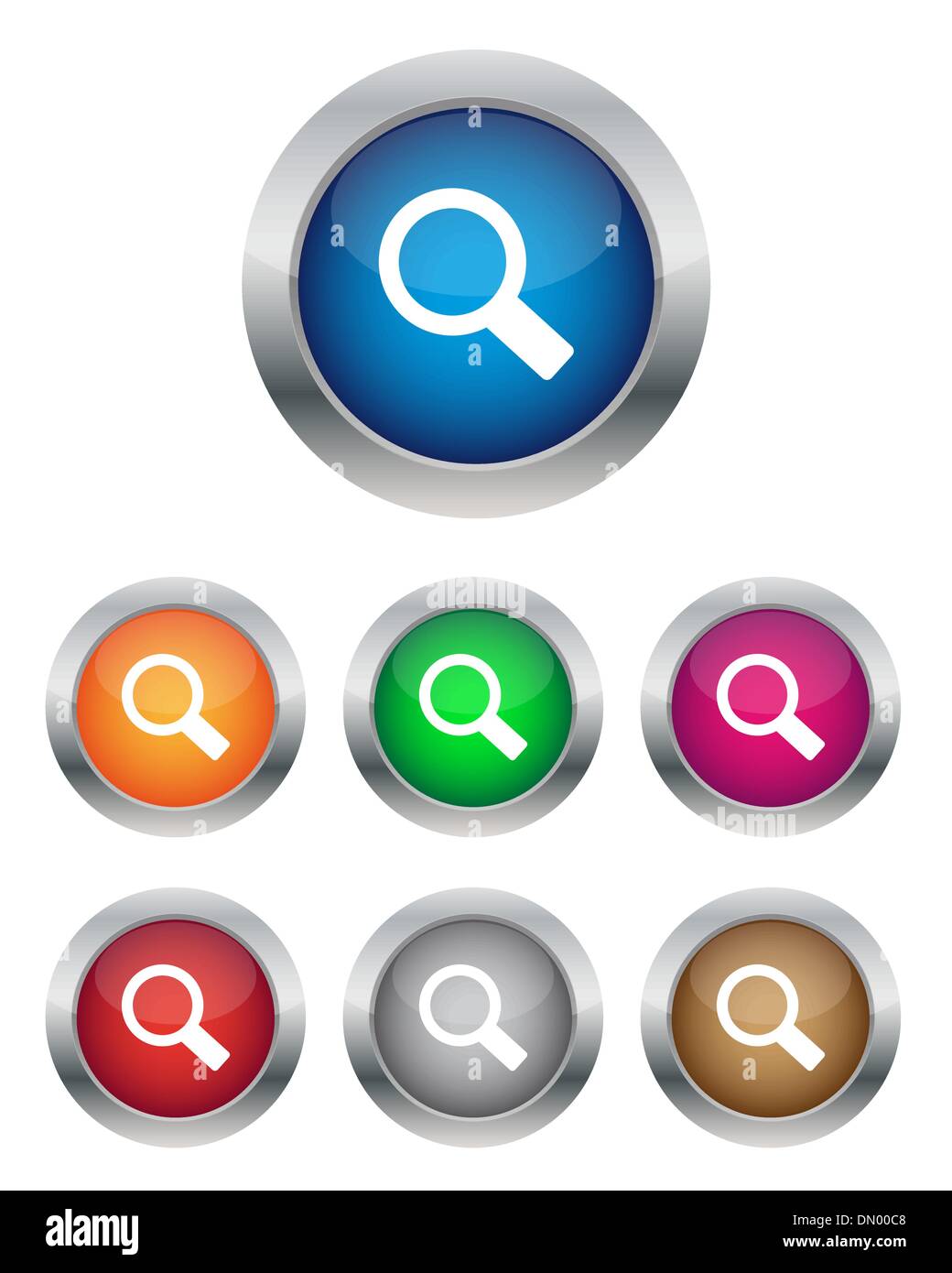 Metal search Stock Vector Images - Alamy