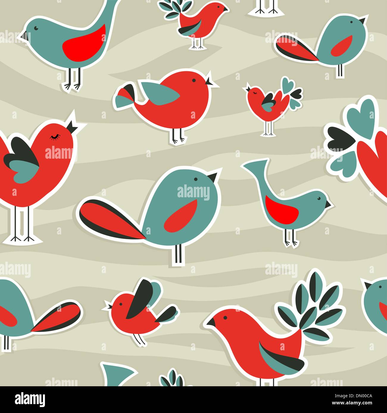 Fresh social media birds communication pattern Stock Vector Image & Art ...