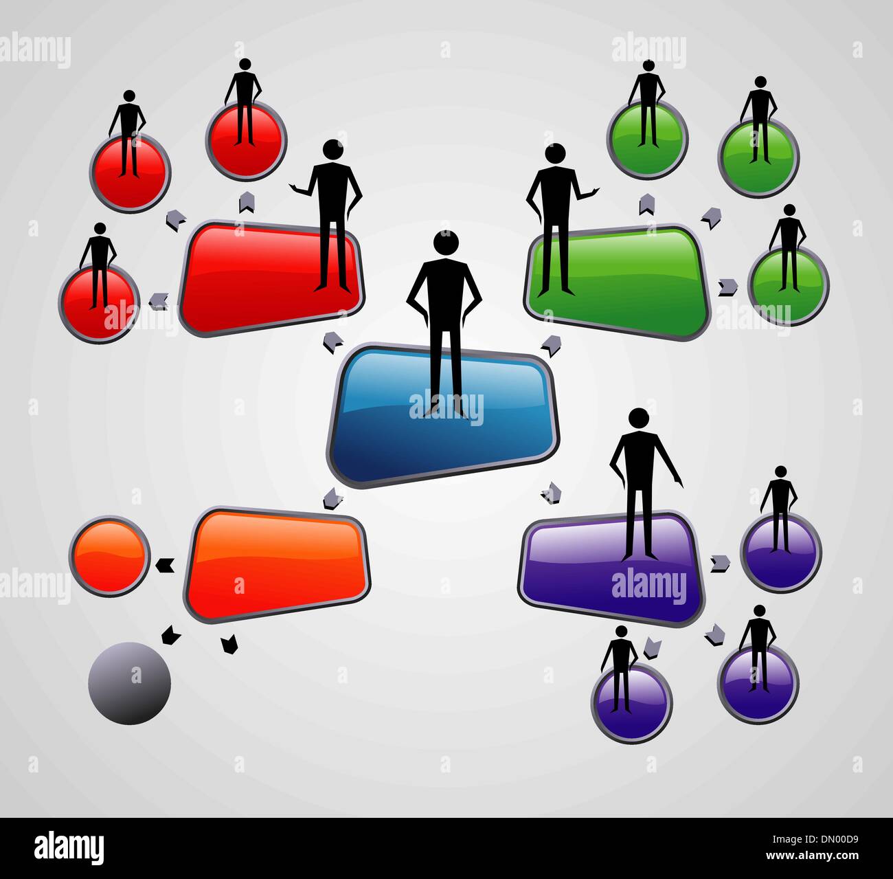 Modern social media interaction diagram Stock Vector Image & Art - Alamy