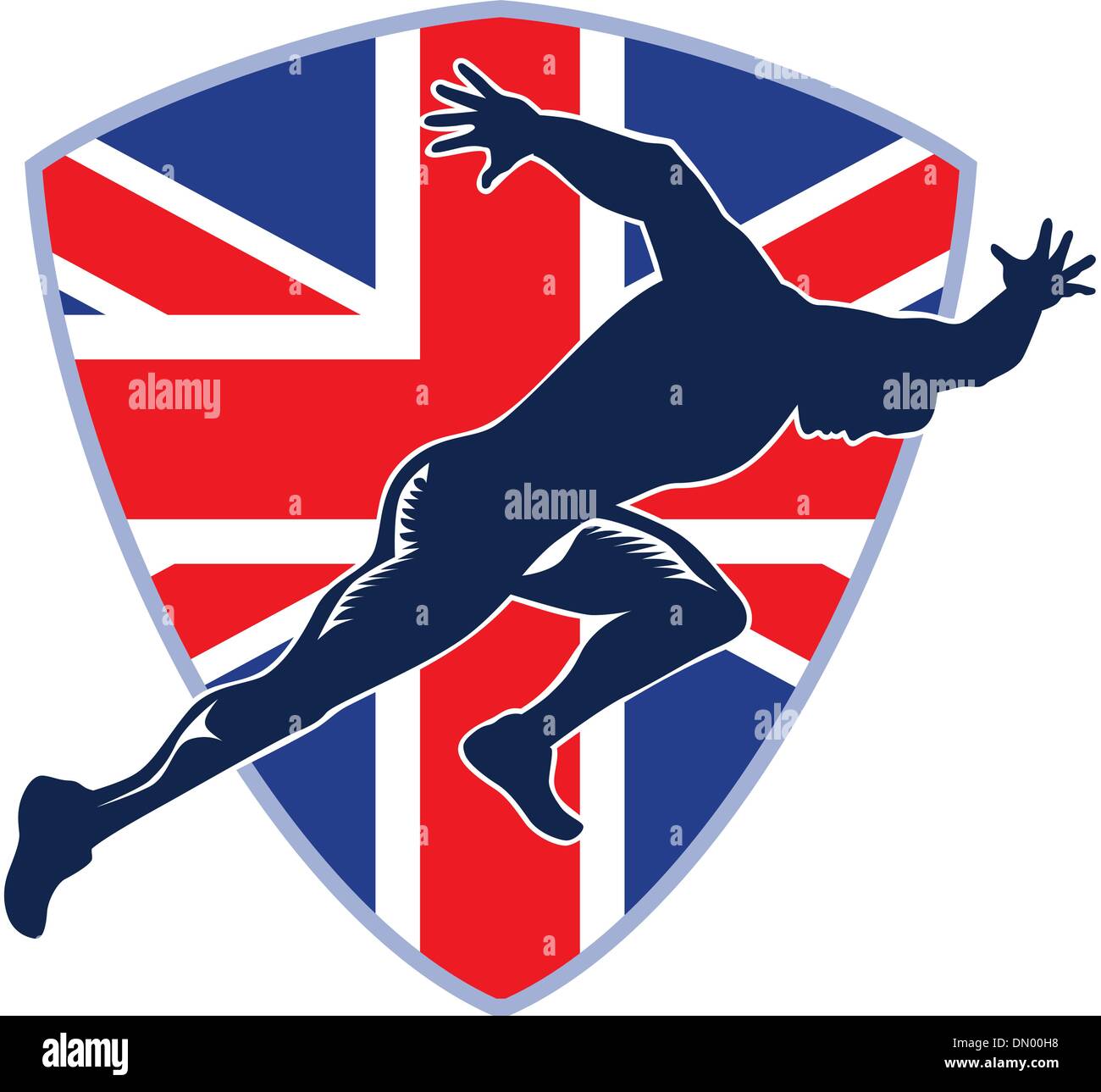 English marathon runner Stock Vector Images - Alamy