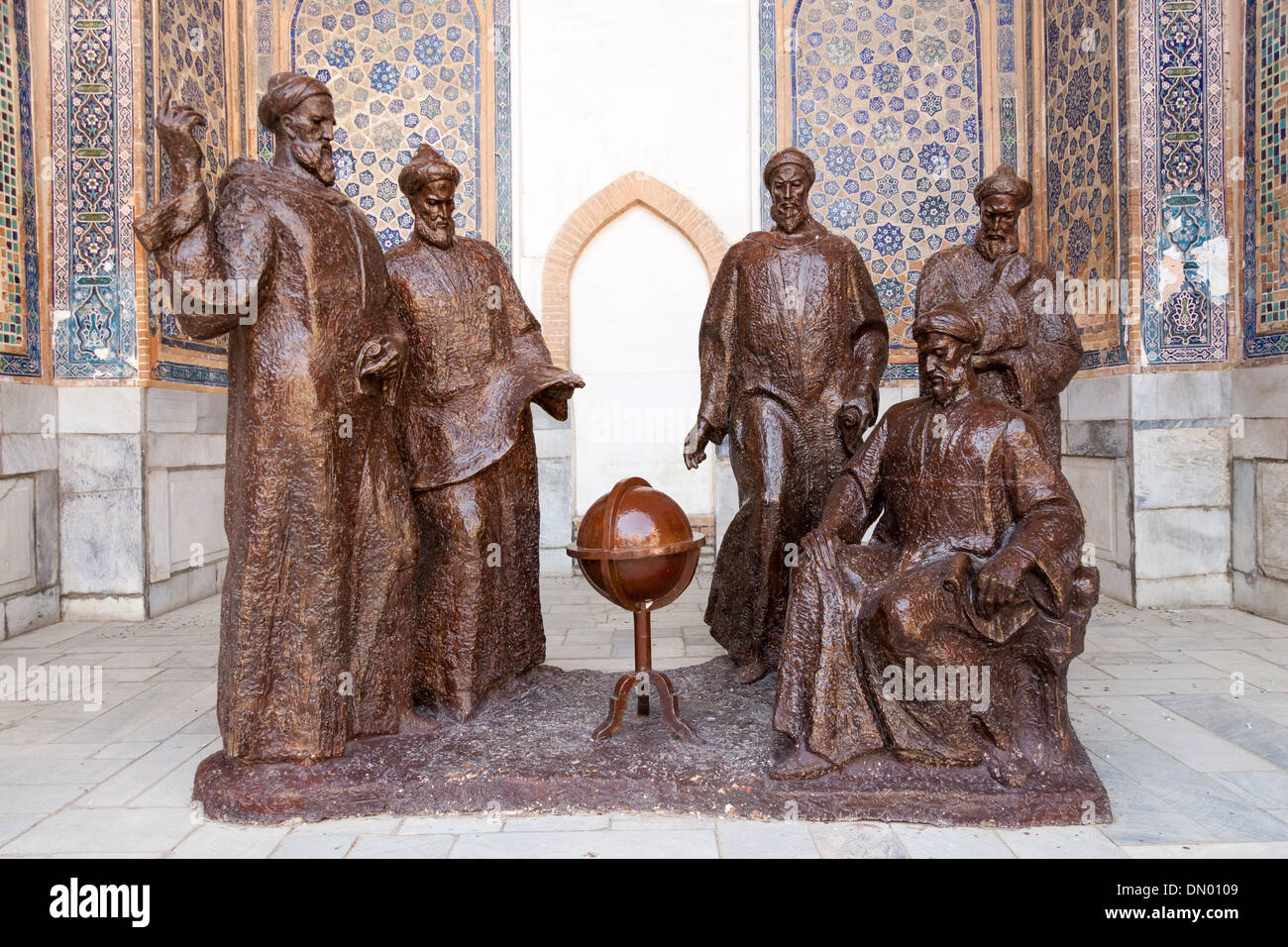 Rumi, Ulugh Beg, Jamshed, Khavofi and Kushchi statue, Ulugh Beg ...