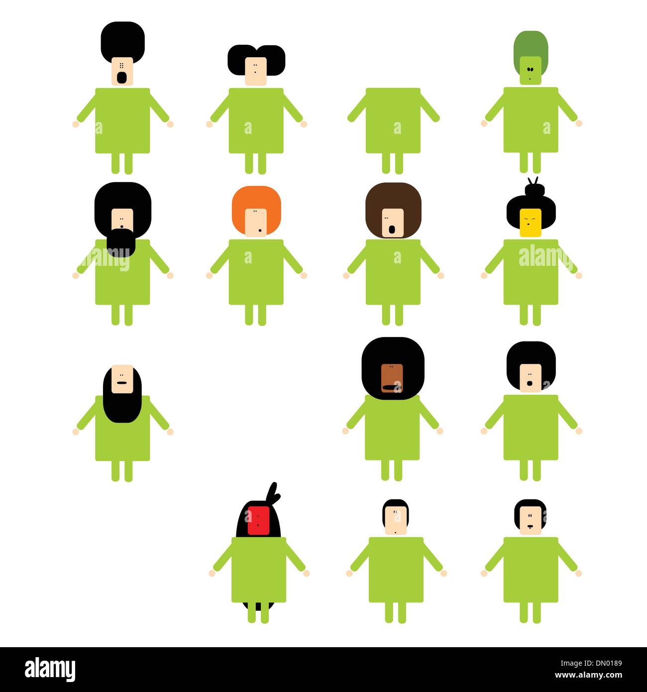 African american people set Cut Out Stock Images & Pictures - Alamy