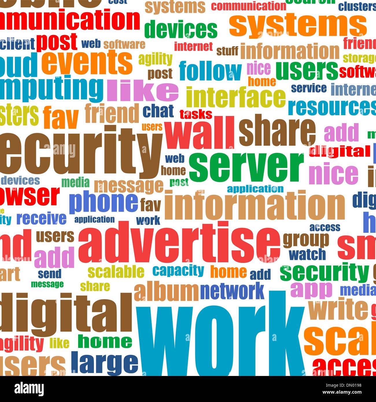 Social media concept in tag cloud background Stock Vector Image & Art ...
