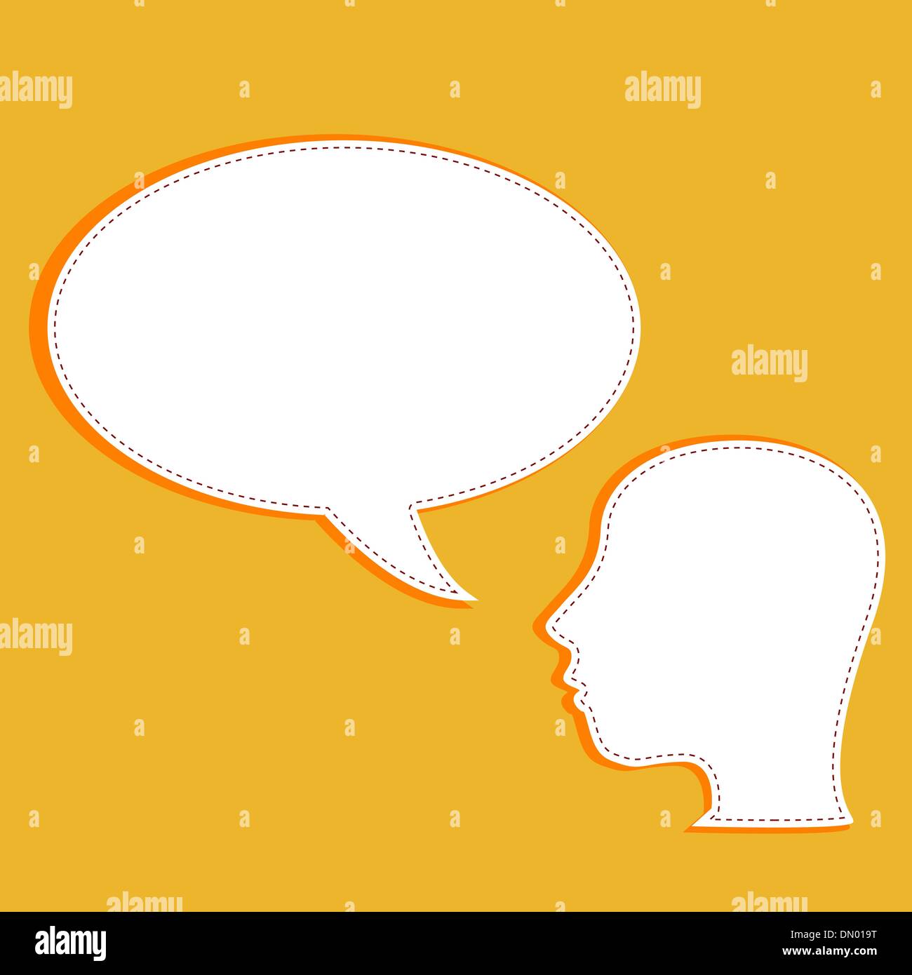 Speech Bubble Head Stock Photos & Speech Bubble Head Stock Images - Alamy