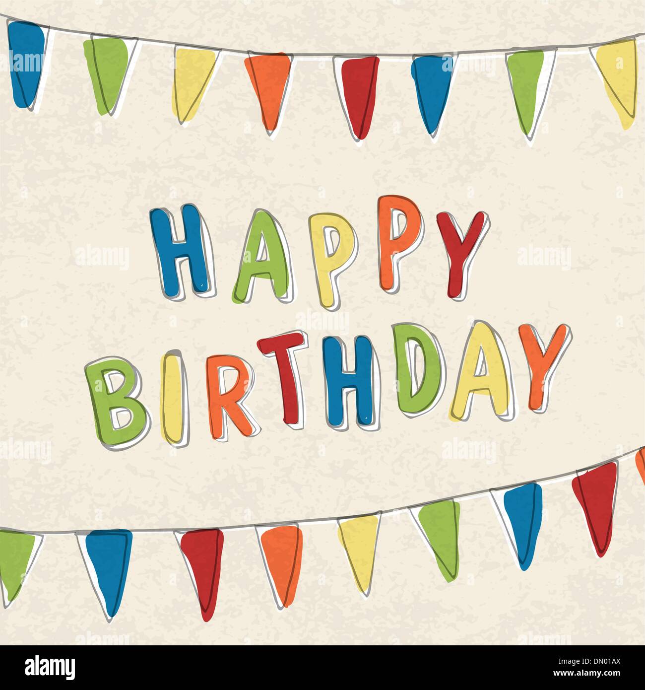 Happy Birthday Card. Vector, EPS10 Stock Vector Image & Art - Alamy