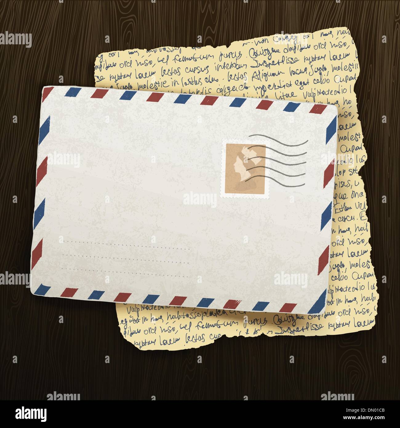 Torn envelope background Stock Vector Images - Alamy