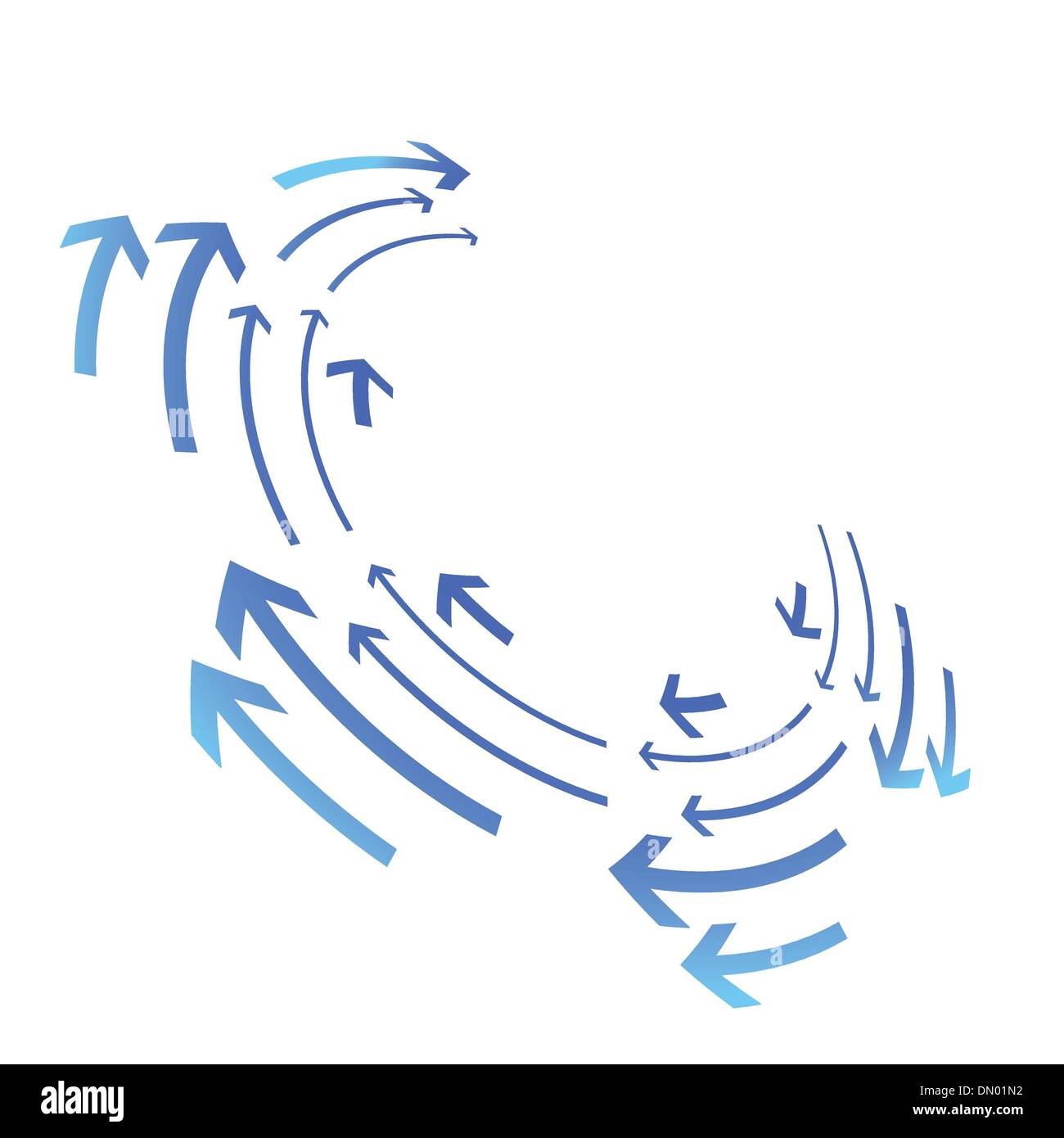 Blue abstract arrows Stock Vector Images - Alamy