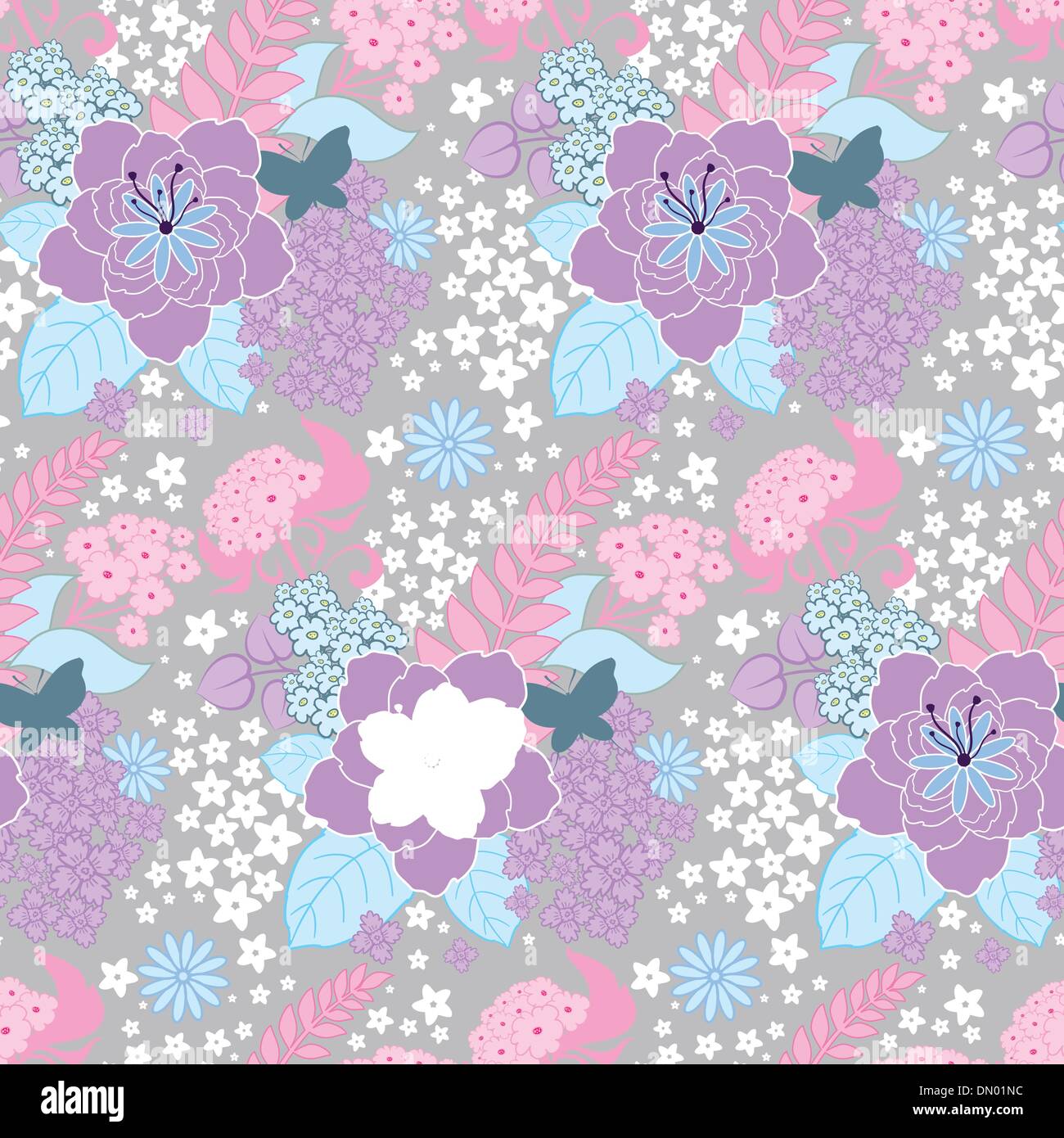 seamless floral background Stock Vector Image & Art - Alamy