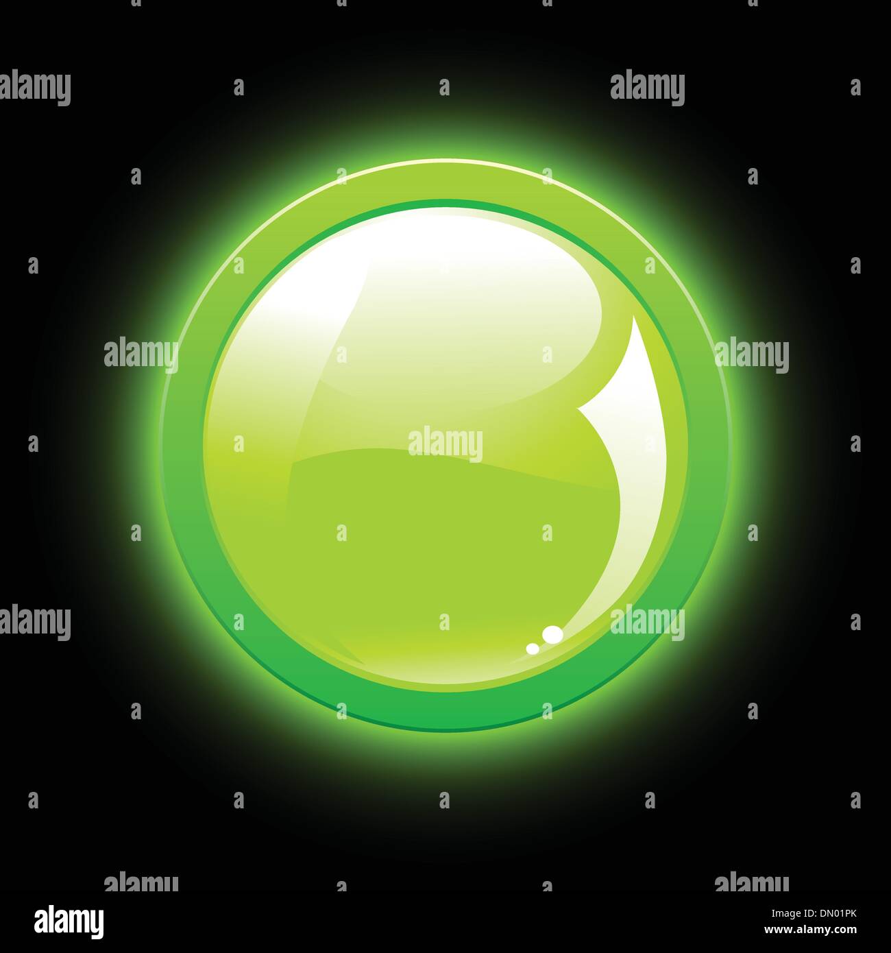 Green eco button Stock Vector Image & Art - Alamy