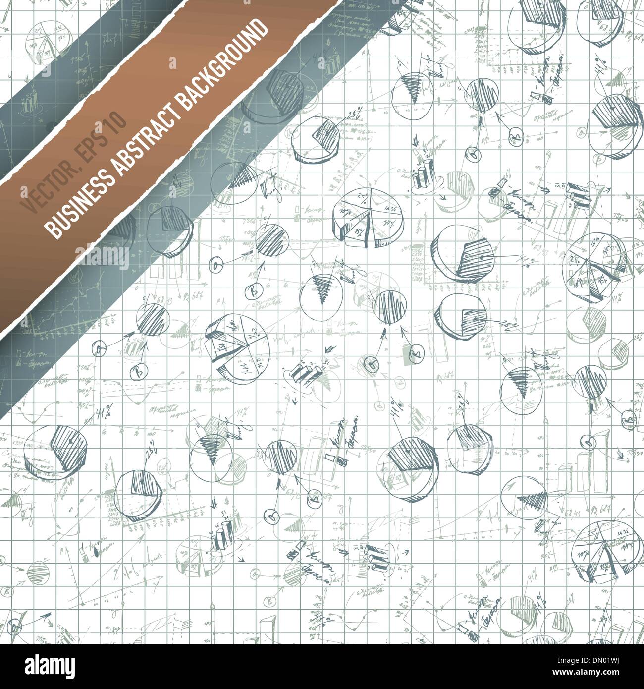 Abstract business graphs and charts background. Vector, EPS 10 Stock ...