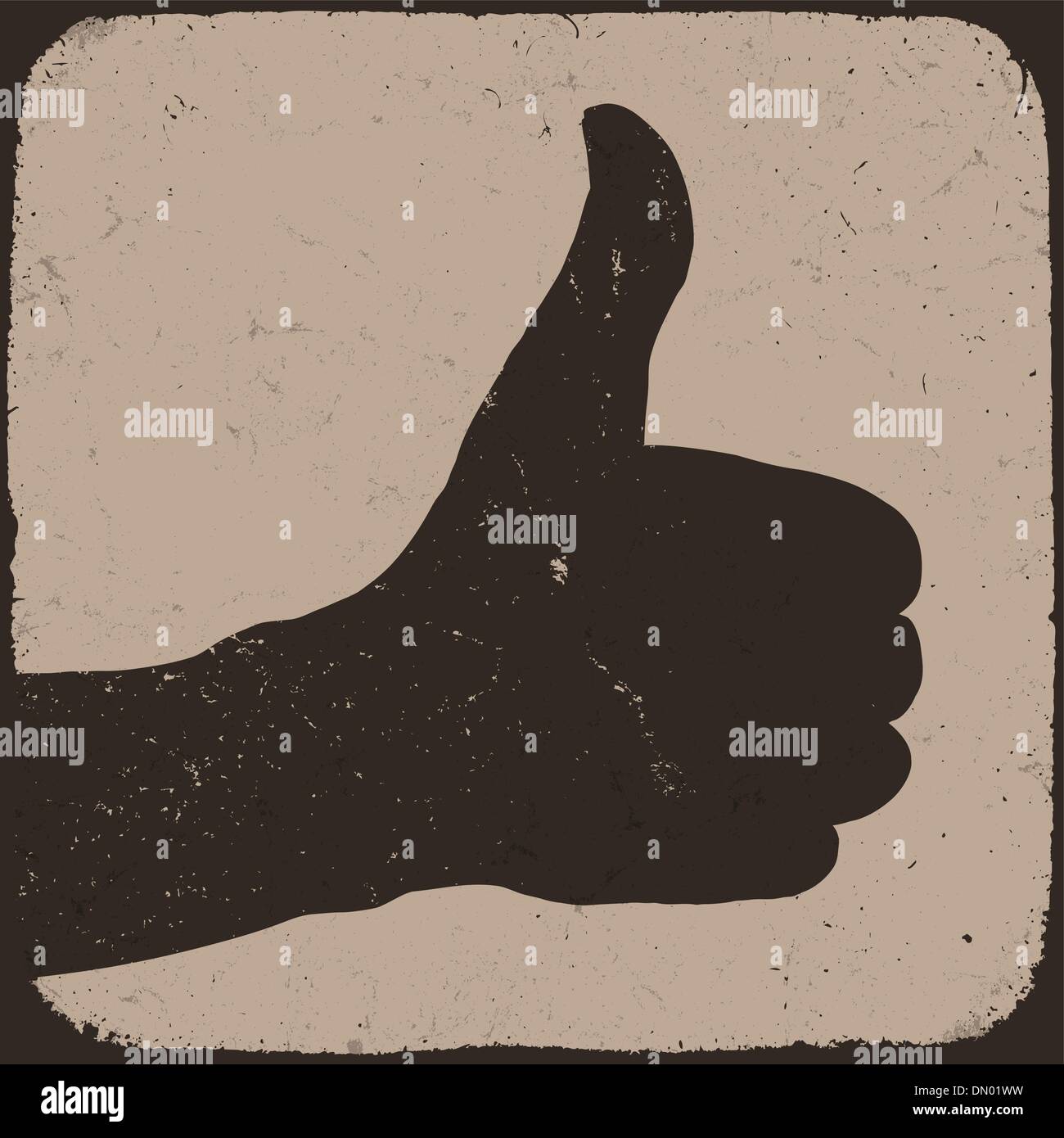 Like silhouette on coffee colored grunge background. Vector, EPS Stock ...