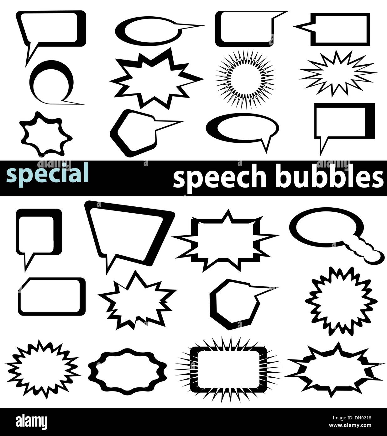 special speech bubbles 1 Stock Vector Image & Art - Alamy