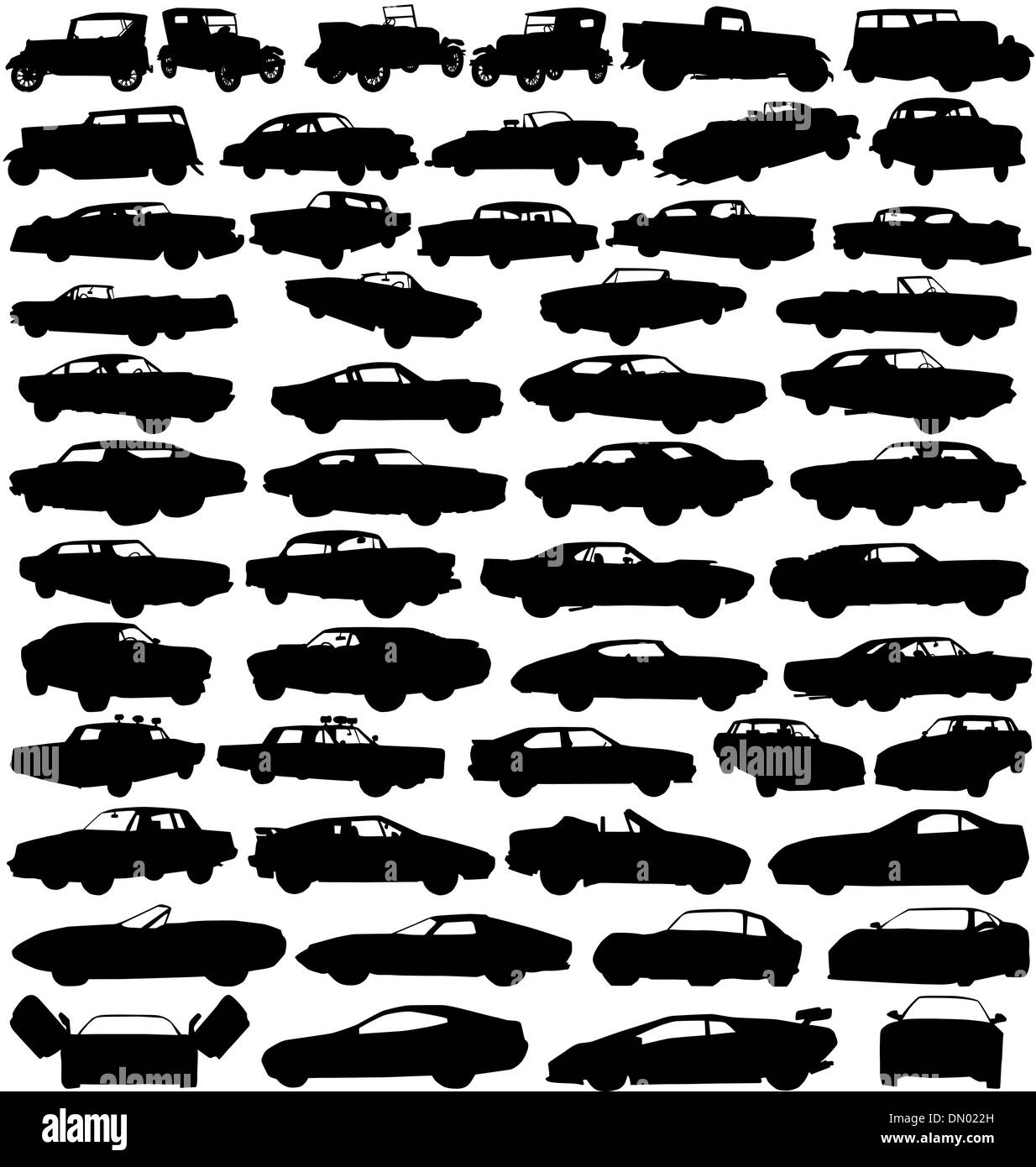 car silhouettes collection Stock Vector Image & Art - Alamy