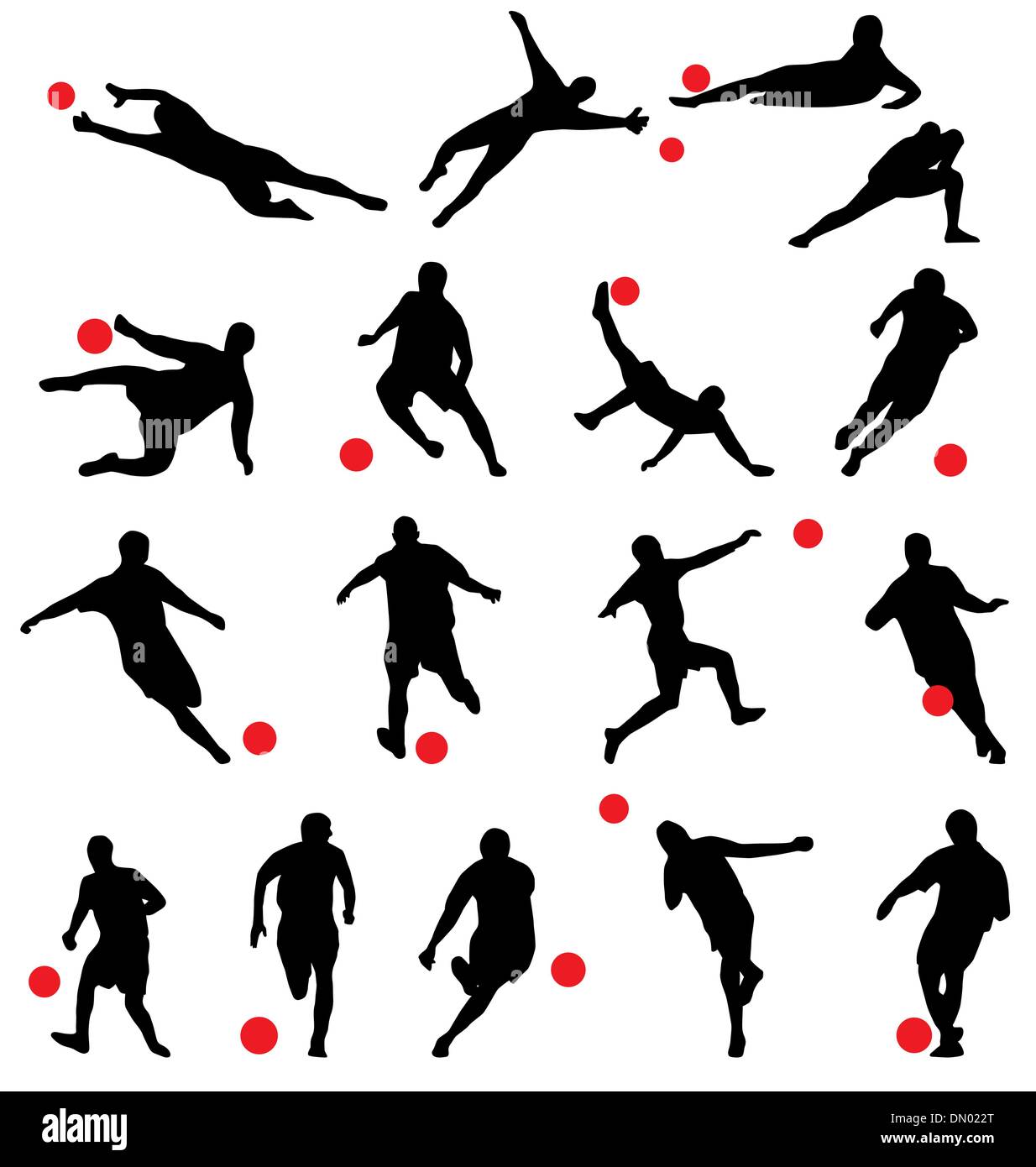 Football shadow silhouette hi-res stock photography and images - Alamy