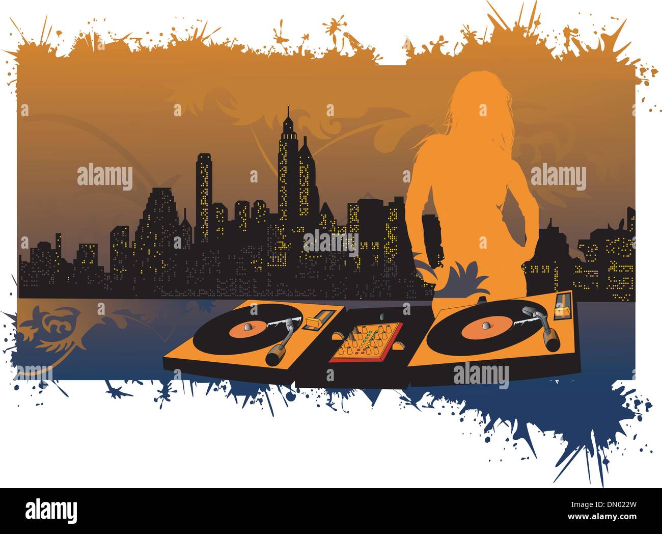 Dj Girl Logo Techno DJ SVG Cut Bestand Door Creative Fabrica Crafts