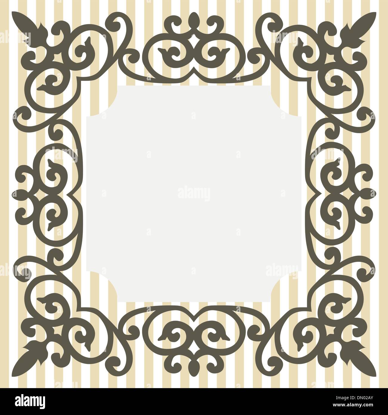 Vintage outline frame hi-res stock photography and images - Alamy