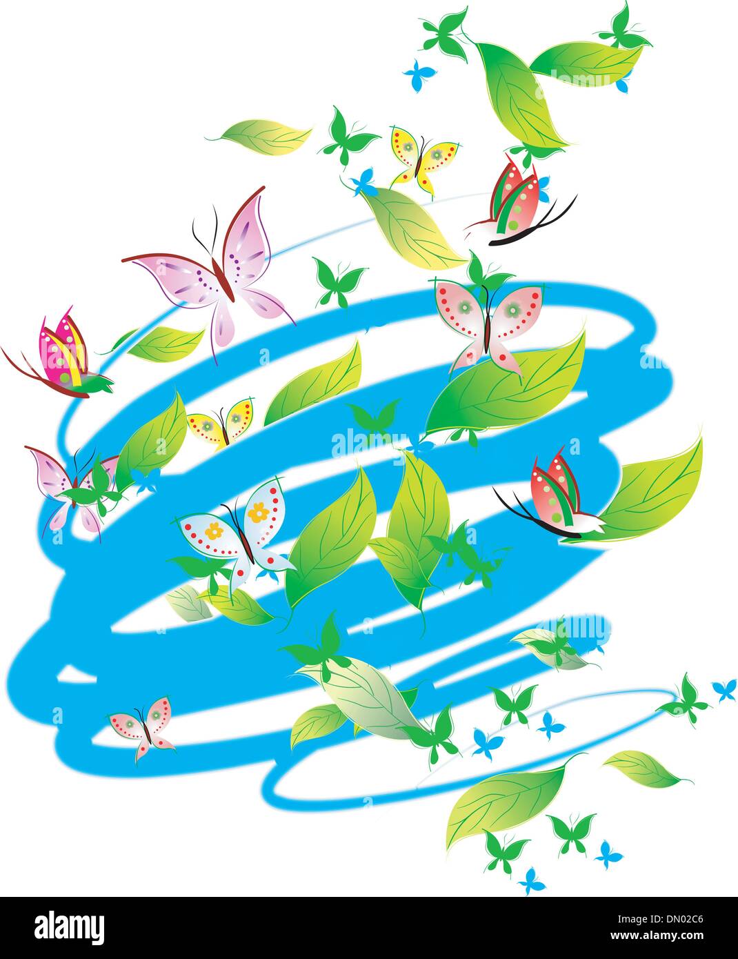 Leaves insects Stock Vector Images - Alamy