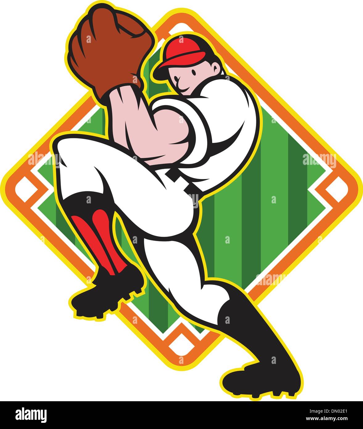 The pitching Stock Vector Images - Alamy