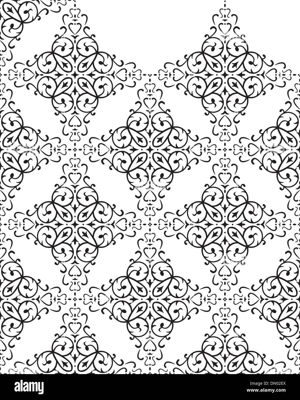 Seamless pattern from retro Stock Vector Images - Alamy