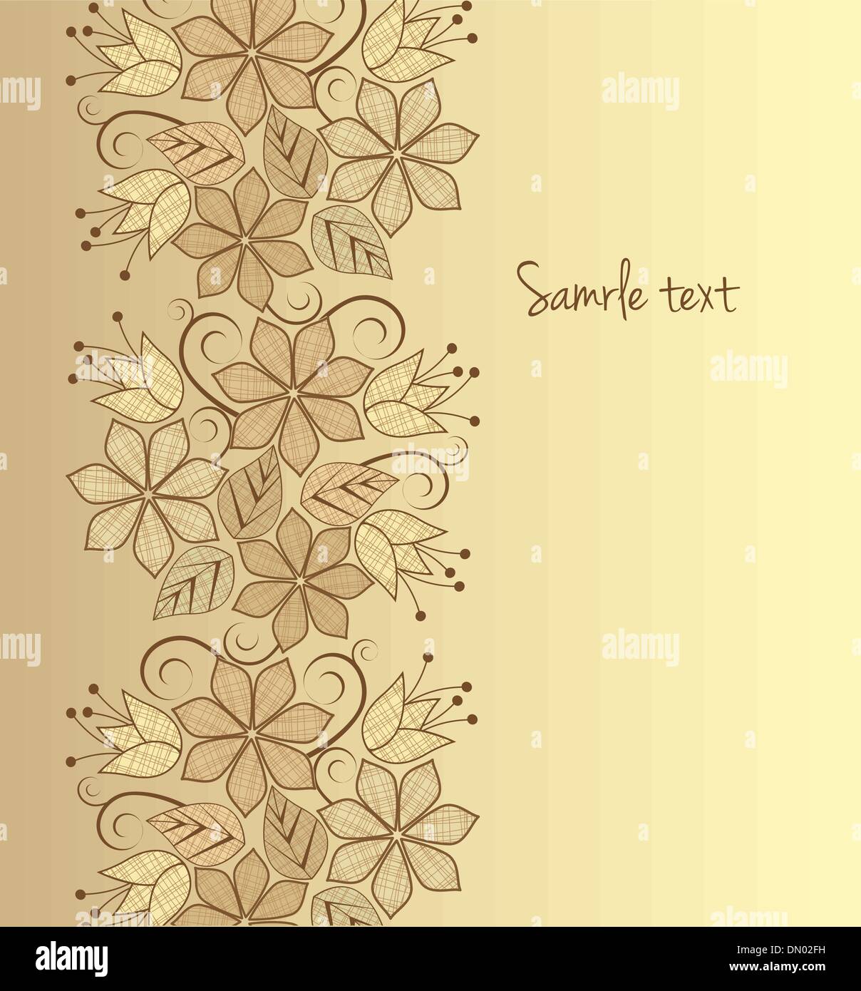 Poster flowers image Stock Vector Images - Alamy