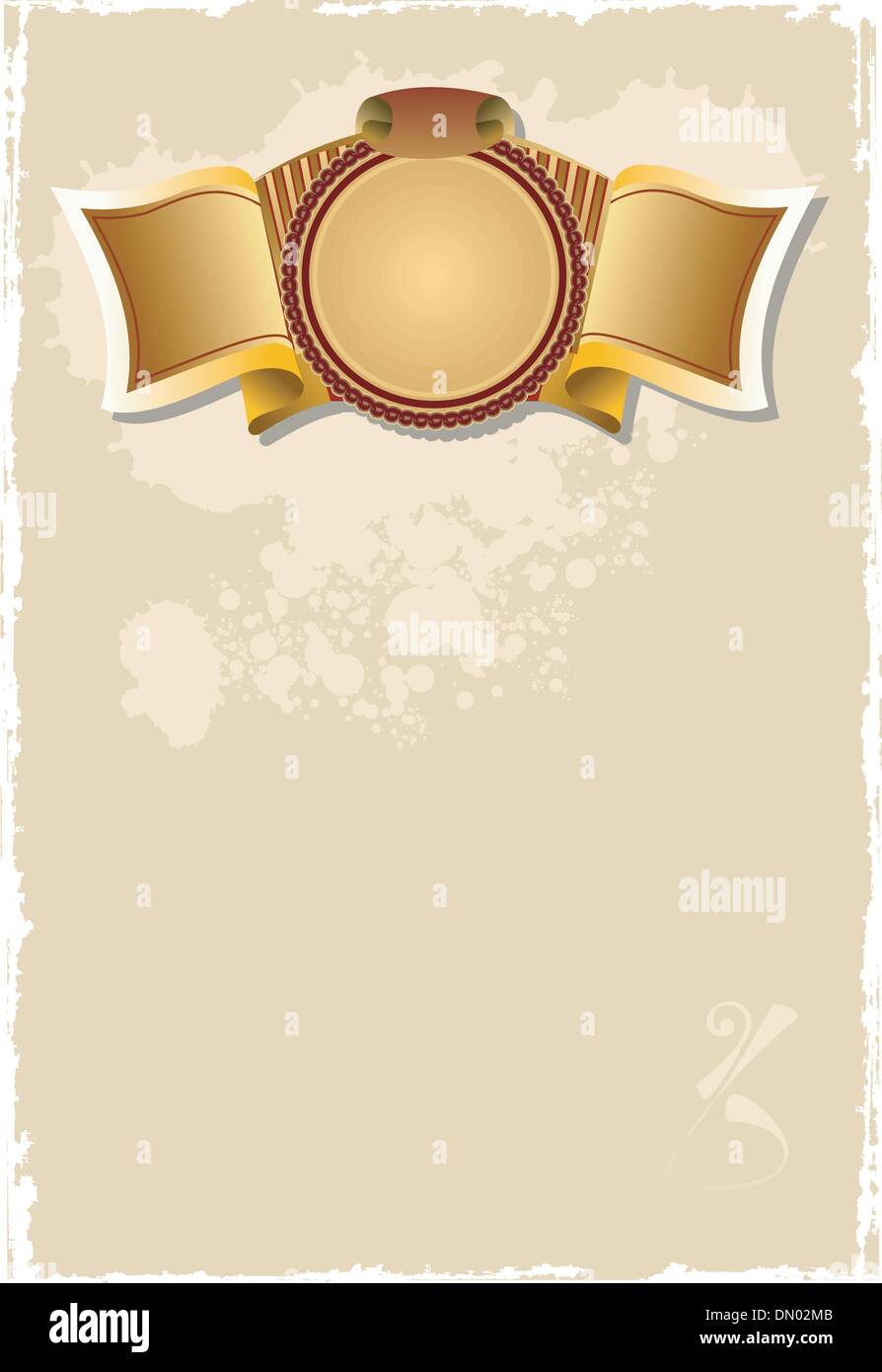 Ornate old page Stock Vector Images - Alamy