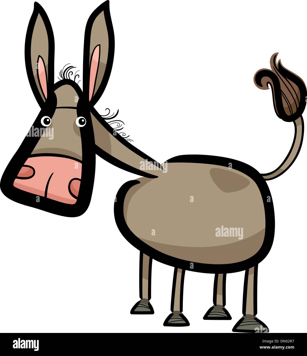 Very cute donkey Stock Vector Images - Alamy